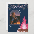 Modern Pink Bonfire Invitation, Bonfire Bash Invitation | Zazzle