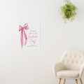 Modern Pink Bow Coquette Graduation Party Welcome Foam Board | Zazzle