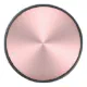 Modern Pink Brushed Metal Look Hockey Puck | Zazzle