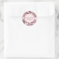 Modern Pink Custom Hebrew Purim Classic Round Sticker | Zazzle