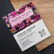 Modern Pink Flowers QR Code Florist Business Card | Zazzle