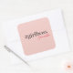 Modern Pink Girl Boss & Name | best Girly Gift Square Sticker | Zazzle