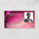 Modern Pink Glitter Photo Template Insurance Agent Business Card | Zazzle