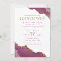 Modern Pink Gold Photo Graduation Party Invitation | Zazzle