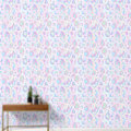 Modern Pink Holographic Leopard Print Girly Wallpaper | Zazzle