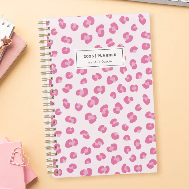 Modern Pink Monthly Planner | Zazzle
