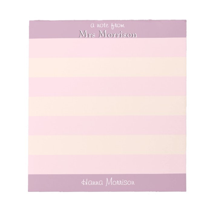 Modern Pink Office School Teacher Mom Student Note | Zazzle.com