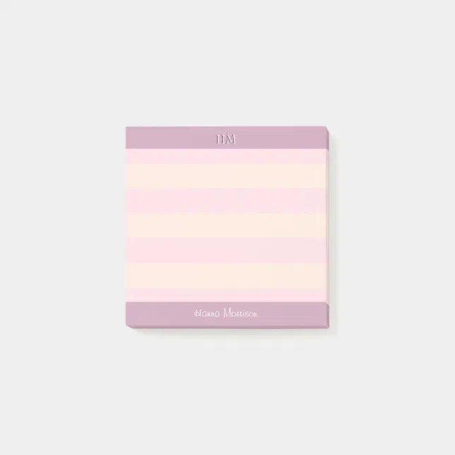 Modern Pink Office School Teacher Mom Student Post-it Notes | Zazzle