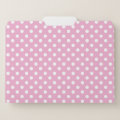 Modern Pink Polka Dot File Folder | Zazzle