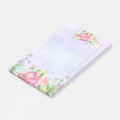 Modern Pink Watercolor Floral Frame Post-it Notes | Zazzle