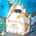 Modern Pizza Favor Box Birthday Party | Zazzle