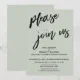 Modern Please Join Us After Wedding Reception Sage Invitation | Zazzle