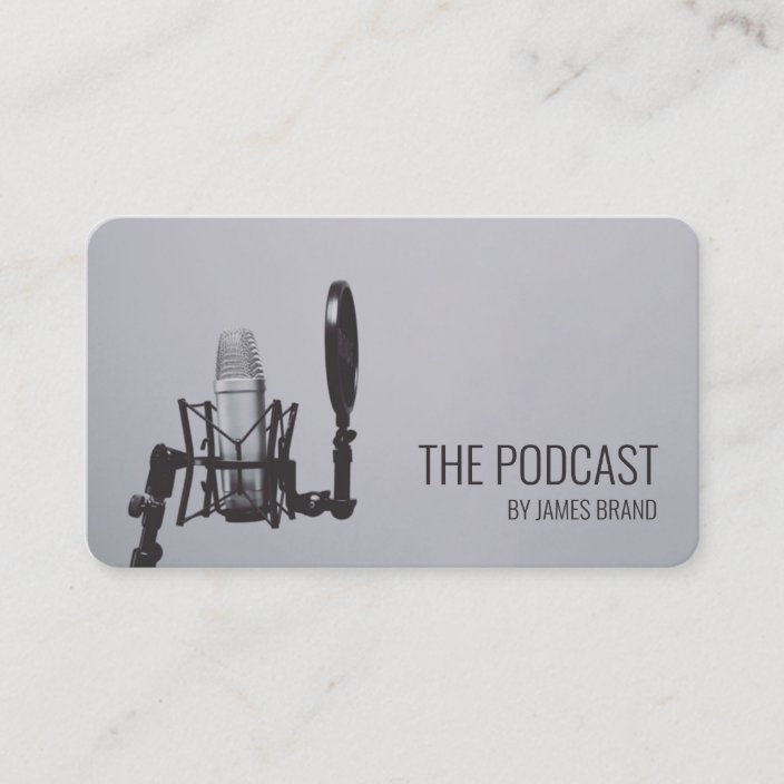 Modern Podcast Voice Actor Business Card | Zazzle.com