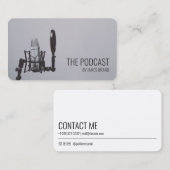 Modern Podcast Voice Actor Business Card | Zazzle