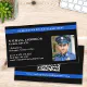 Modern Police Officer Custom Photo Law Enforcement Business Card | Zazzle