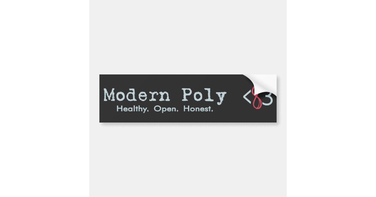 Modern Poly Bumper Sticker | Zazzle