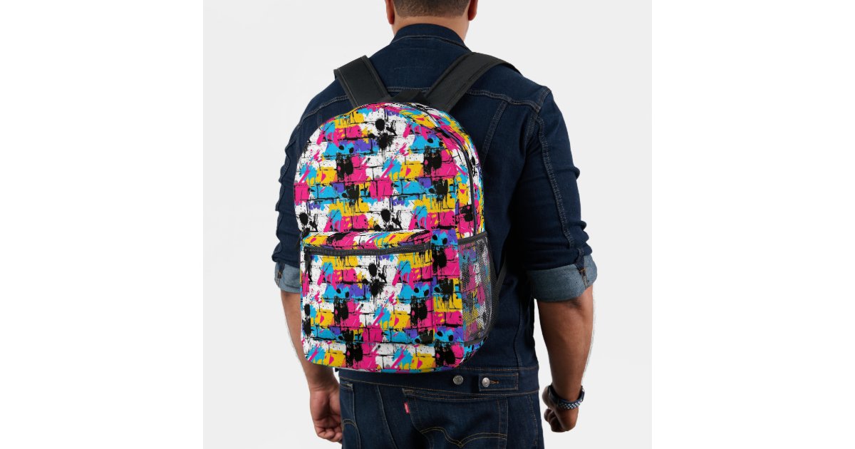Modern Pop Culture Urban Street Style Abstract Printed Backpack | Zazzle