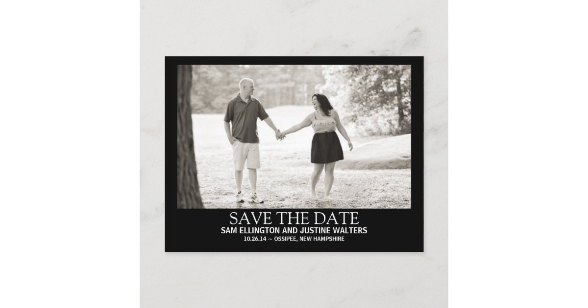 Modern Poster Style Photo Postcard | Zazzle