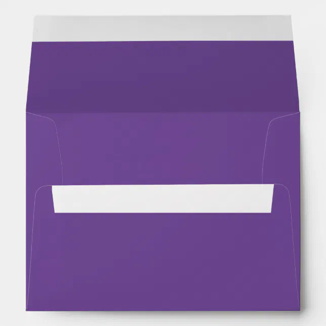 Modern Pretty Solid Color Purple Envelope | Zazzle