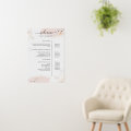 Modern, price list Poster | Zazzle
