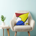 Modern Primary Colors Throw Pillow | Zazzle