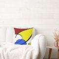 Modern Primary Colors Throw Pillow | Zazzle