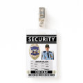 Modern Print Security Officer Custom Employee ID Badge | Zazzle