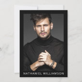 Modern Pro Model 5 Photo Comp Card | Zazzle