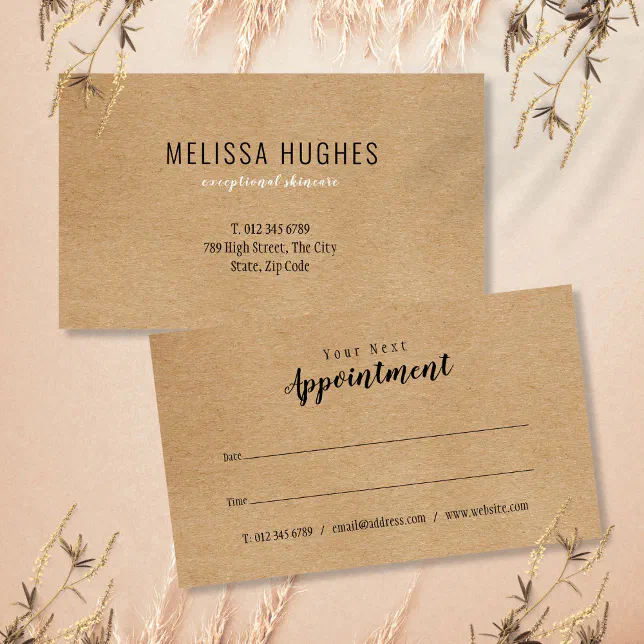 Modern Professional Appointment Reminder Card | Zazzle