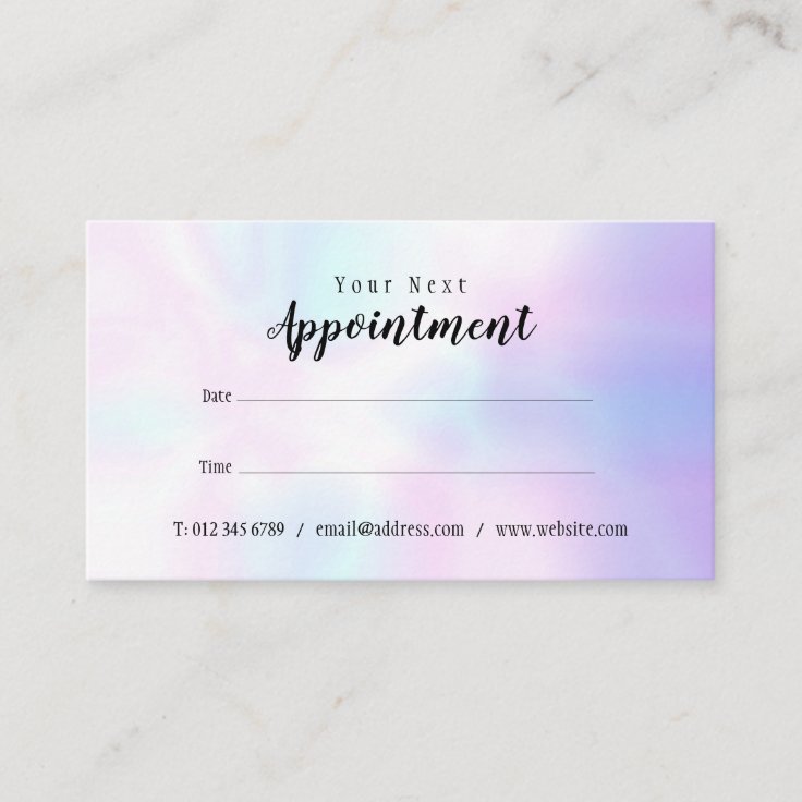 Modern Professional Appointment Reminder Card | Zazzle