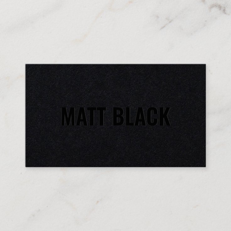 Modern professional black kraft simple elegant business card | Zazzle