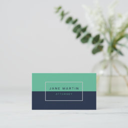 Modern Professional Blue and Turquoise Shade Business Card | Zazzle