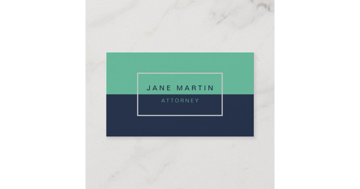 Modern Professional Blue and Turquoise Shade Business Card | Zazzle