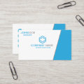 Modern Professional Blue Business Card | Zazzle