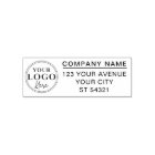 Modern Professional Business Logo Return Address Self-inking Stamp | Zazzle