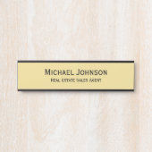 Modern Professional Business Office Name Title Door Sign | Zazzle