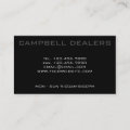 Modern Professional Car Dealership Business Card | Zazzle