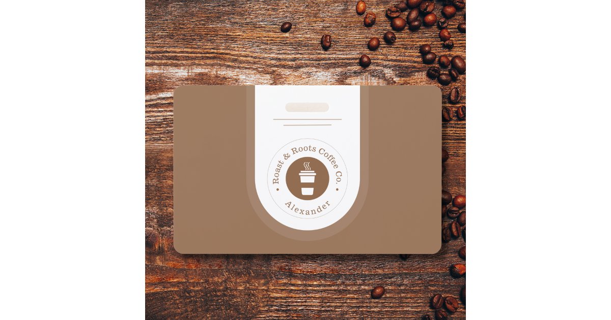 Modern Professional Coffee Badge | Zazzle