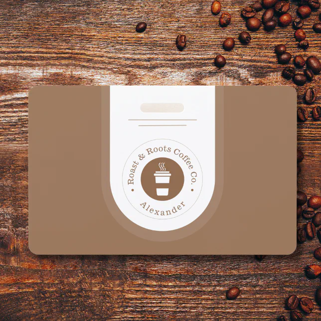 Modern Professional Coffee Badge | Zazzle