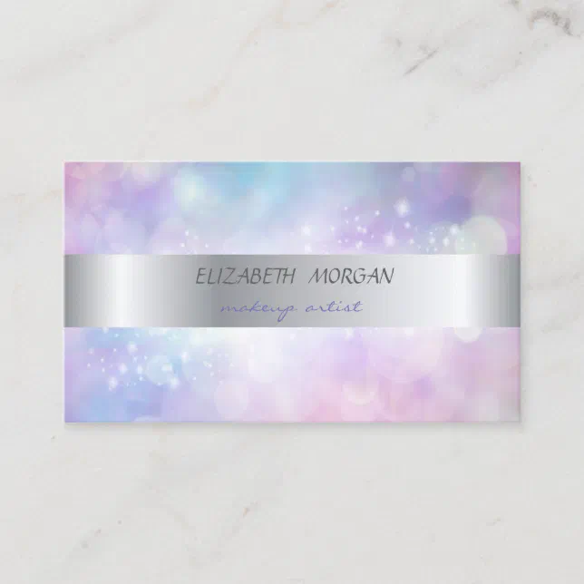 Modern Professional Colorful Luminous Business Card | Zazzle
