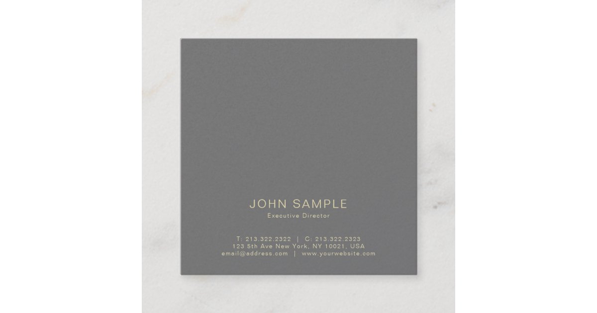 Modern Professional Creative Pearl Finish Luxury Square Business Card ...