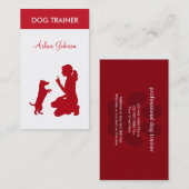 Modern Professional Dog Trainer Business Card | Zazzle