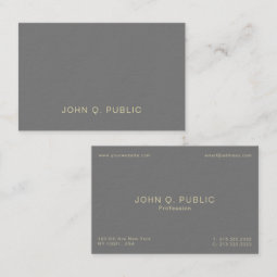 Modern Professional Elegant Creative Ultra Thick Business Card | Zazzle