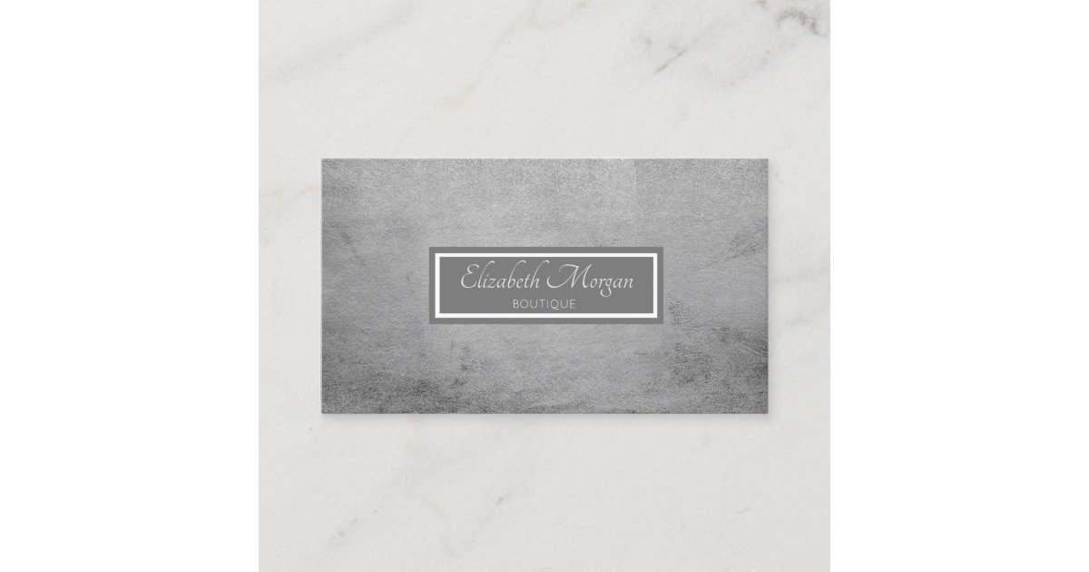Modern Professional Gray, Frame Business Card | Zazzle