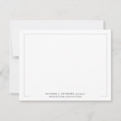 Modern professional men's personalized note card | Zazzle