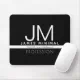 Modern Professional Minimal Design | Black & White Mouse Pad | Zazzle