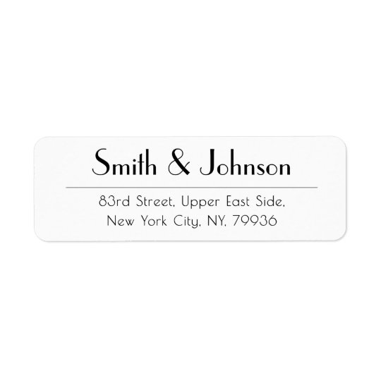 Modern Professional Office Business Return Address Label | Zazzle.com
