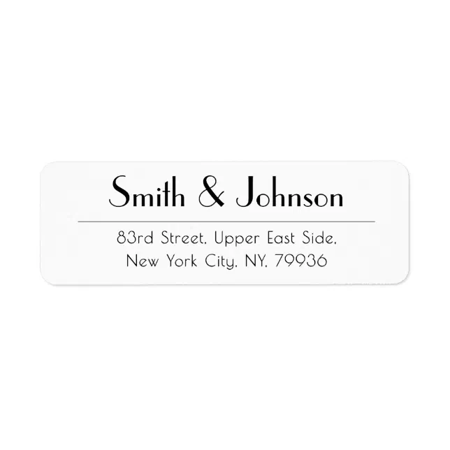 Modern Professional Office Business Return Address Label | Zazzle