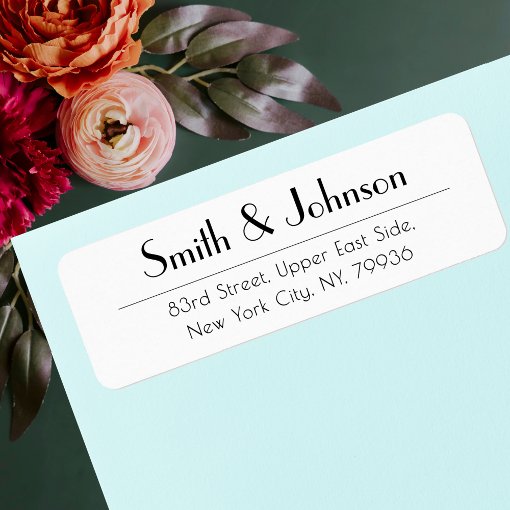 Modern Professional Office Business Return Address Label | Zazzle