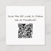Modern Professional Organizer Custom QR Code Square Business Card | Zazzle